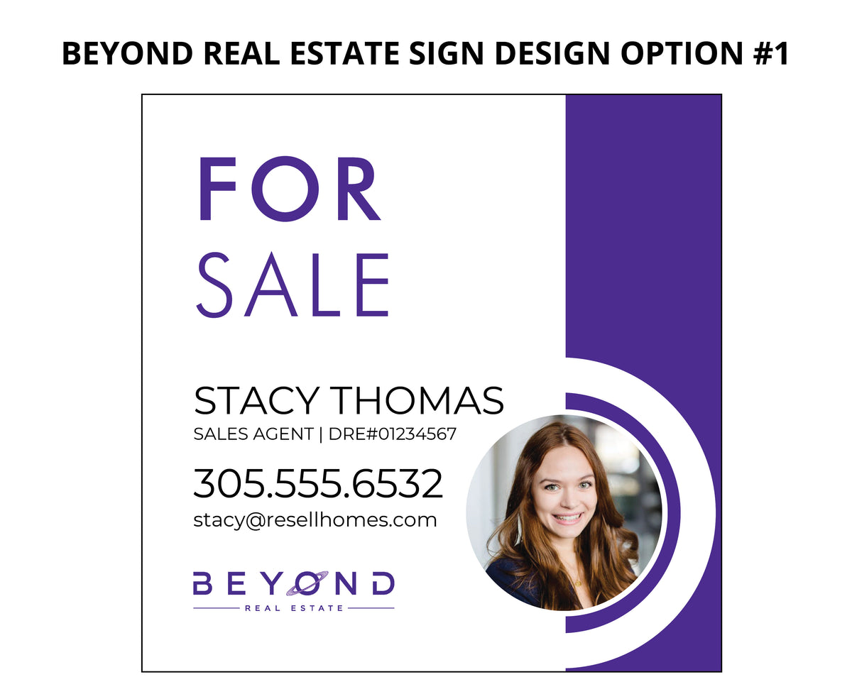 Beyond Real Estate Listing Signs Aluminum Board – Realtor Printing