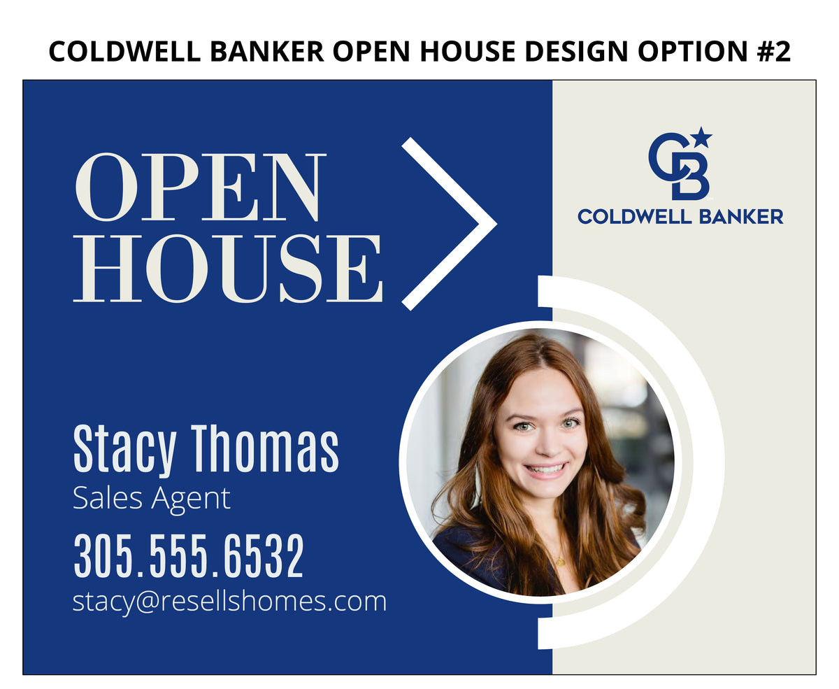 Coldwell Banker Open House Signs Coroplast – Realtor Printing