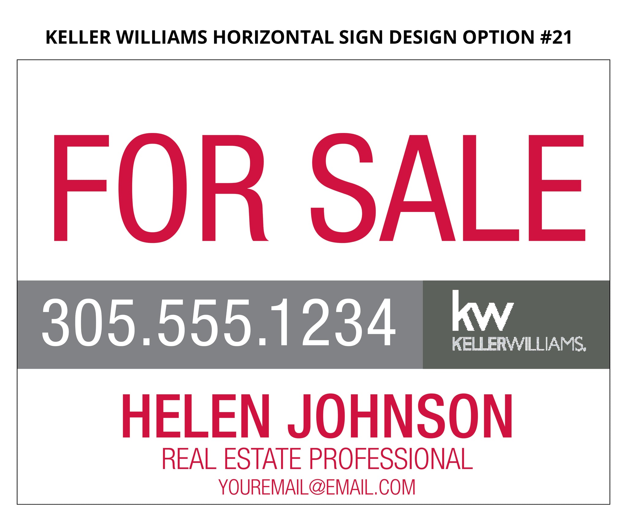 Keller Williams Sold Sign