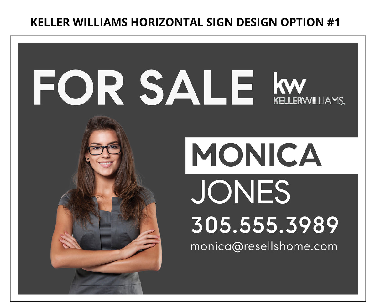 Keller Williams 24x18 Real Estate Signs Alum – Realtor Printing