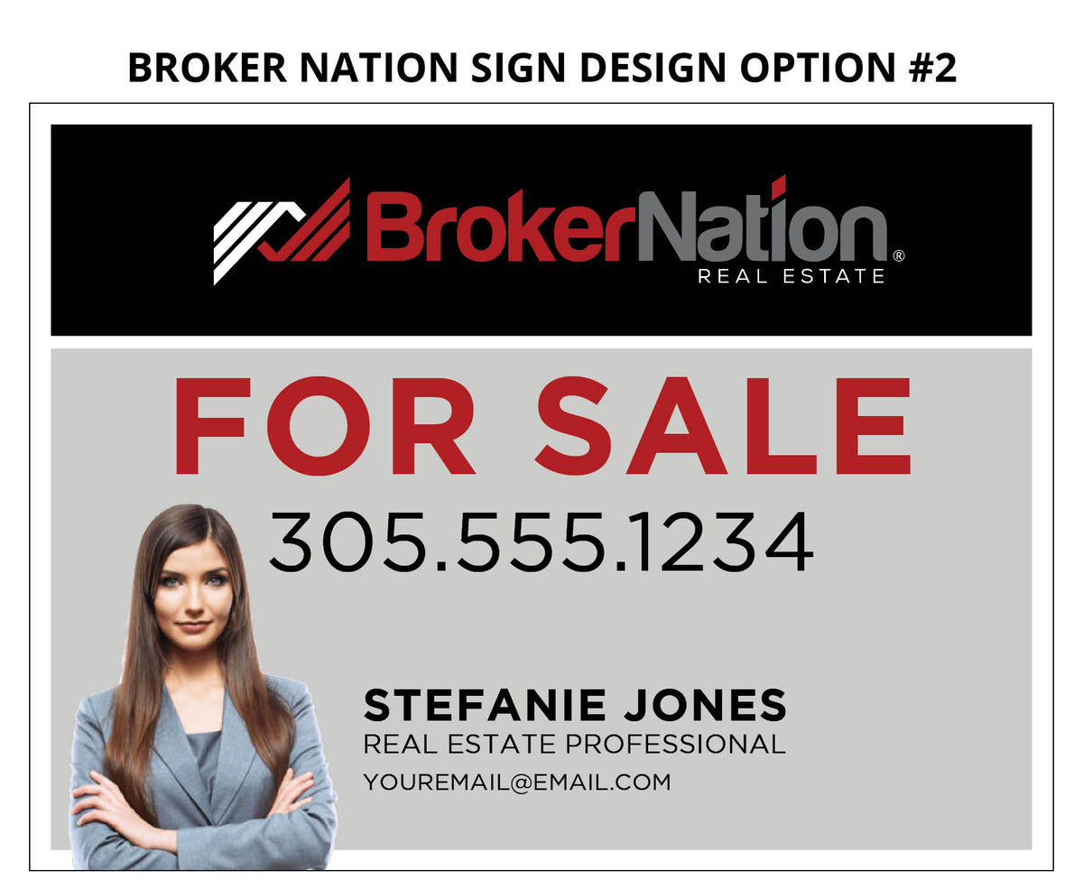 Broker Nation 24"X18" Real Estate Signs: Aluminum Boards - As low as ...