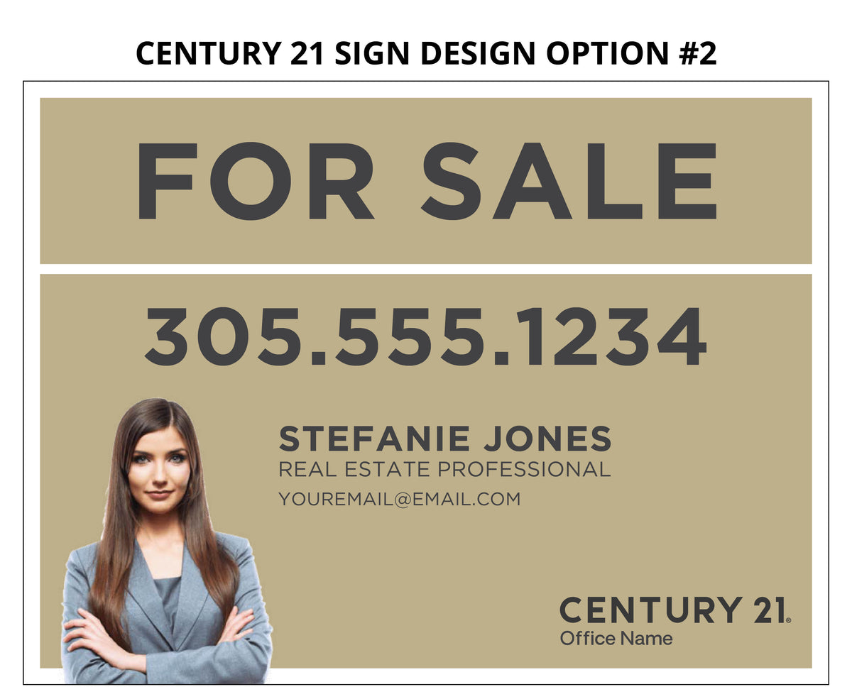 Century 21 24x18 Real Estate Signs Aluminum – Realtor Printing